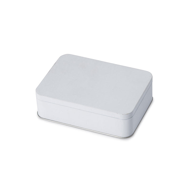 Shop Matte White Small Rectangle Plug Lid Tin online | Australia