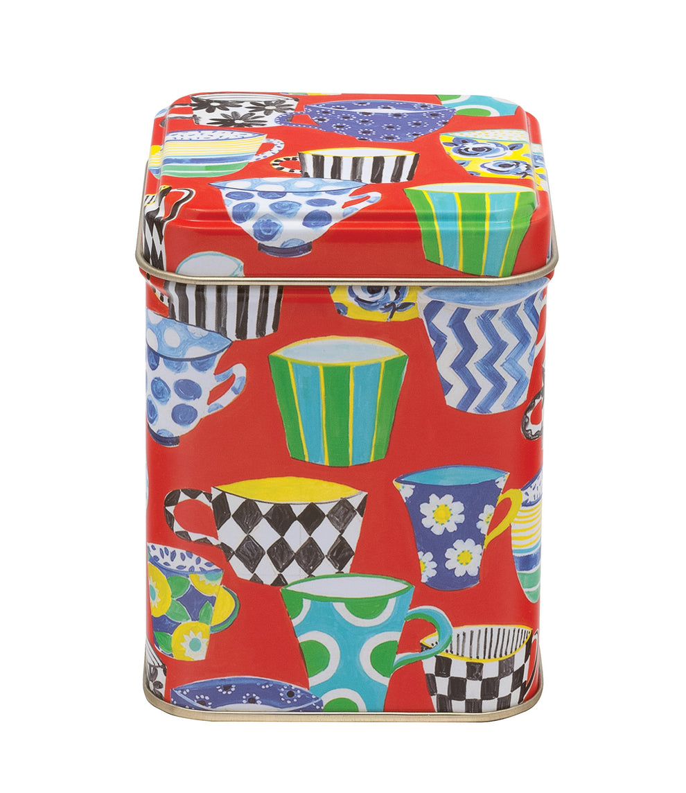 Shop Red Tea Cup Design Small Tea Tin Online | Australia