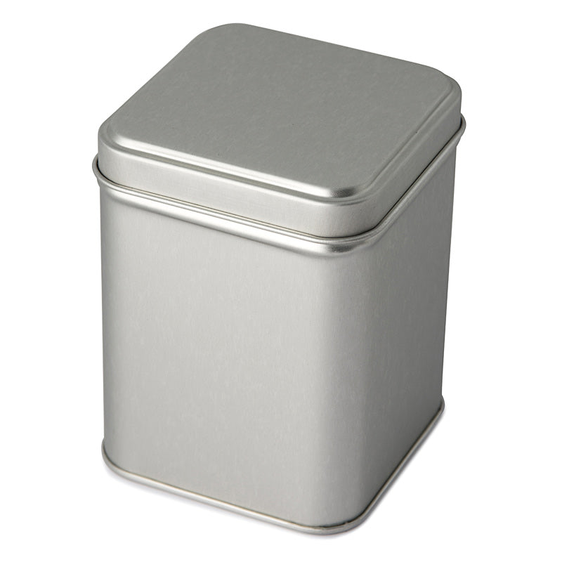 Shop Matte Silver Large Square Tin Online | Australia