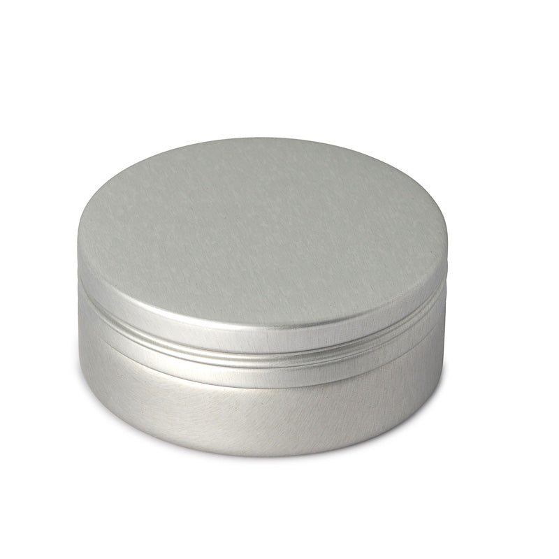 Shop Matte Silver Small Round Screw Top Tin Online | Australia