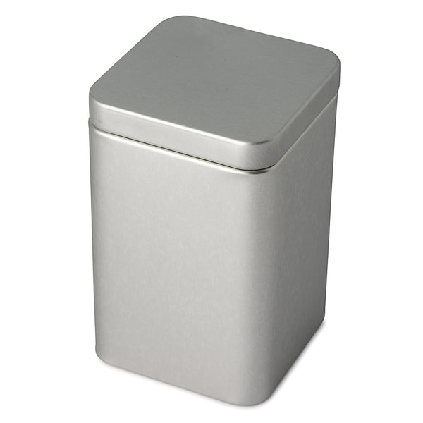 Shop Matte Silver Medium Square Plug Lid Tin Online | Australia