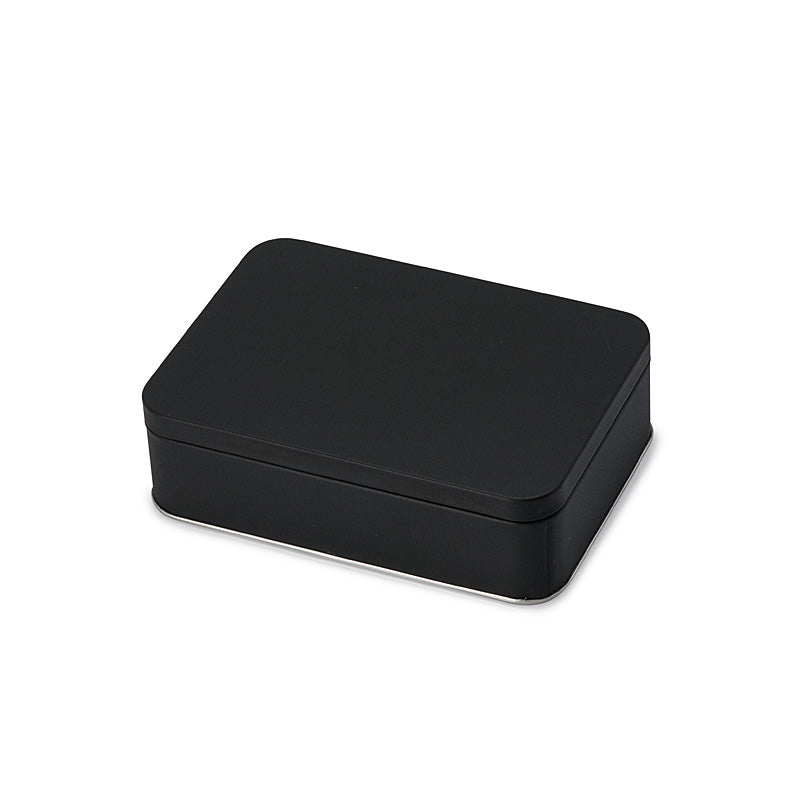Shop Matte Black Small Rectangle Plug Lid Tin Online | Australia